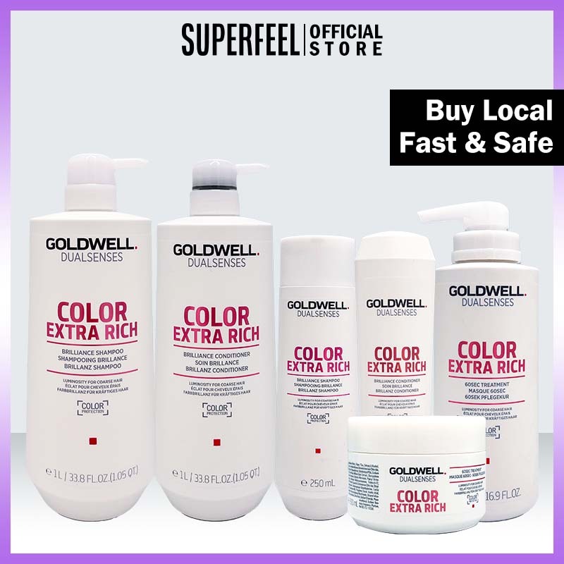 New! Goldwell Dualsenses Color Extra Rich Shampoo/Conditioner/Treatment ...