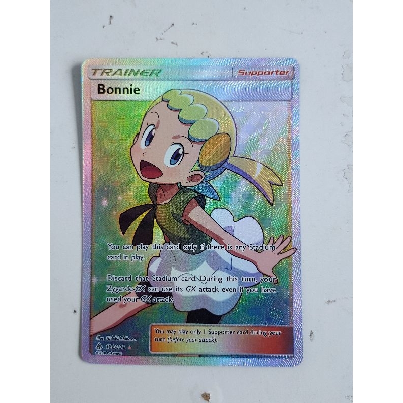 Pokemon bonnie full art trainer supporter forbidden light card | Shopee ...