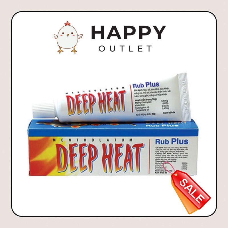 Deep Heat Rub Plus 30g ROHTO (anti-inflammatory & pain relieving ...