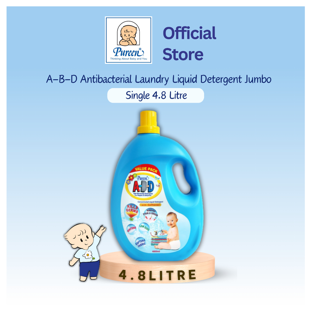 Pureen A-B-D Liquid Detergent 4.8 Litres | Shopee Singapore