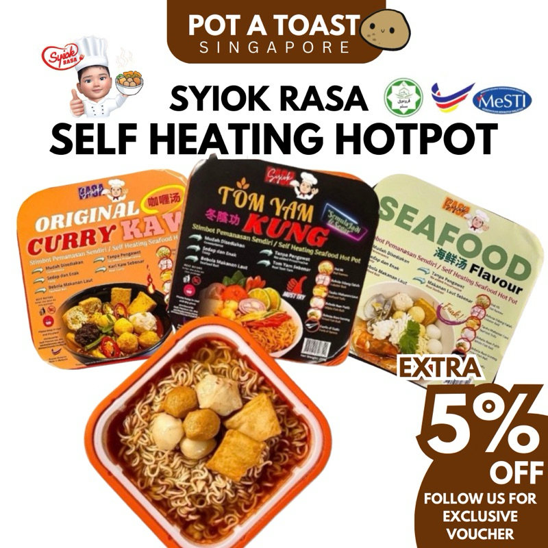 SYIOK RASA Self-Heating Hot Pot Noodles Maggie Fish Balls & Tofu ...