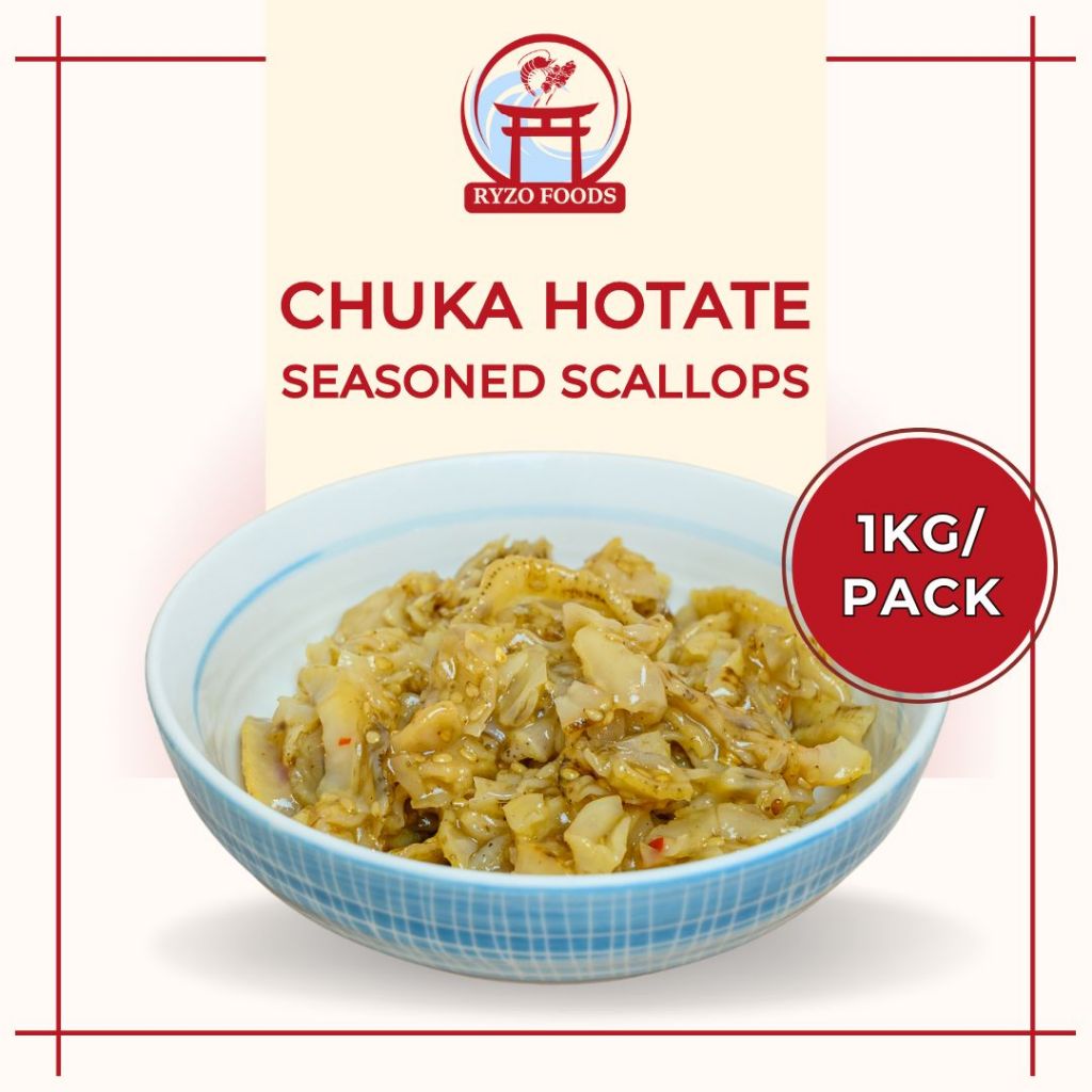 [Ryzo] Chuka Hotate Seasoned Scallops 1kg [Frozen Food] | Shopee Singapore