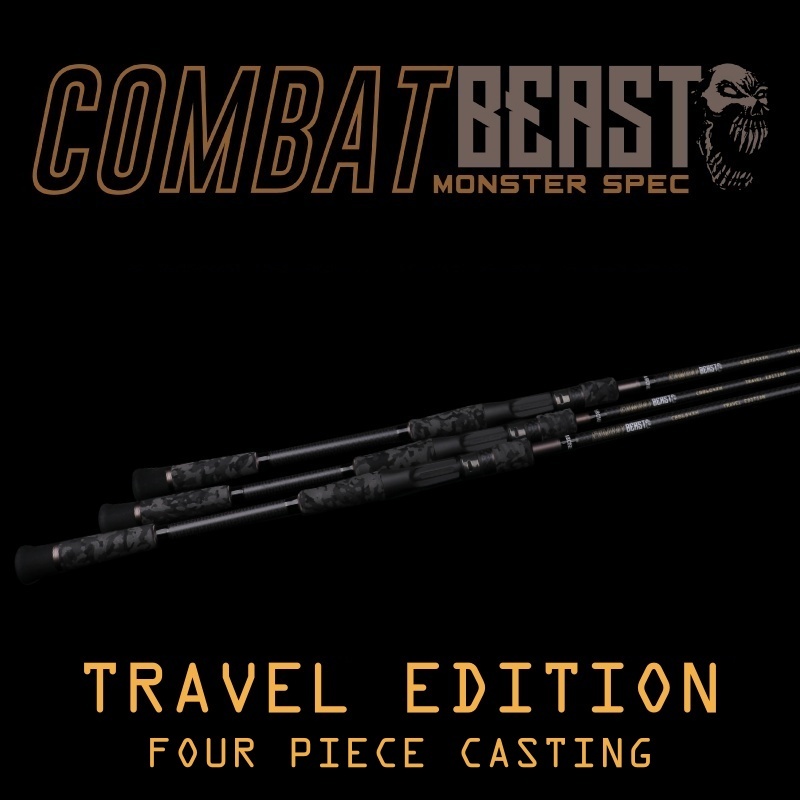 BONE - Combat Beast Travel Edition ~ Four Piece Casting Travel Fishing ...