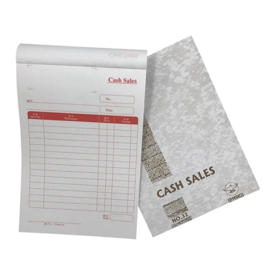 Falcon No32 Cash Sales Book 80 Sheets (Bundle in 10 Books) | Shopee ...