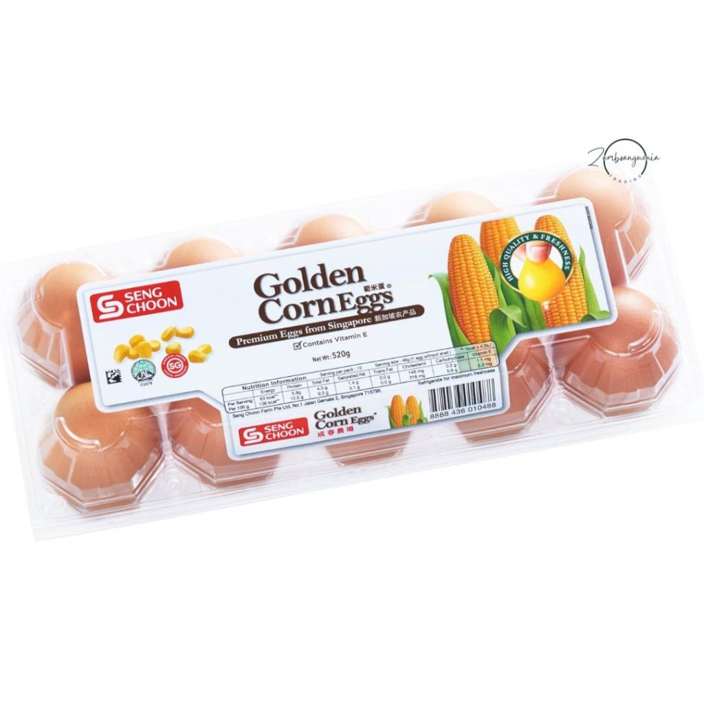 SENG CHOON Golden Corn Eggs (10pcs per Tray) [SG] | Shopee Singapore