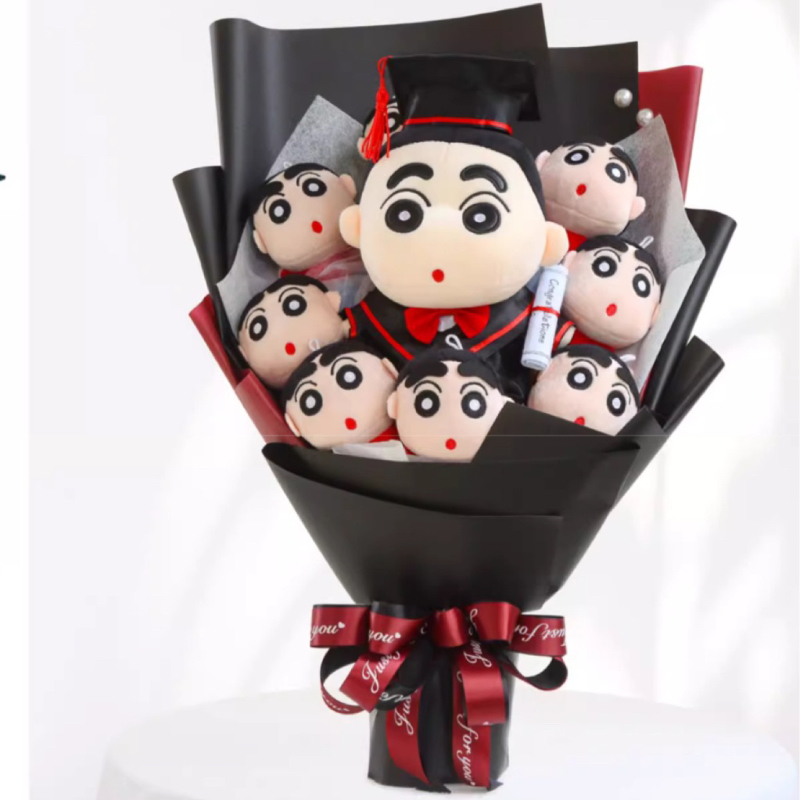 Japanese Manga Crayon Shinchan Graduation Cartoon Bouquet Graduation ...