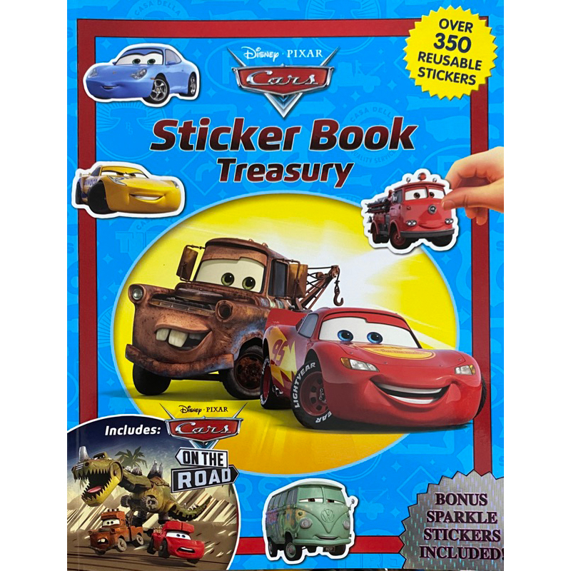 [SG Stock] Disney PIXAR Cars Sticker Book Treasury with 350 reusable ...