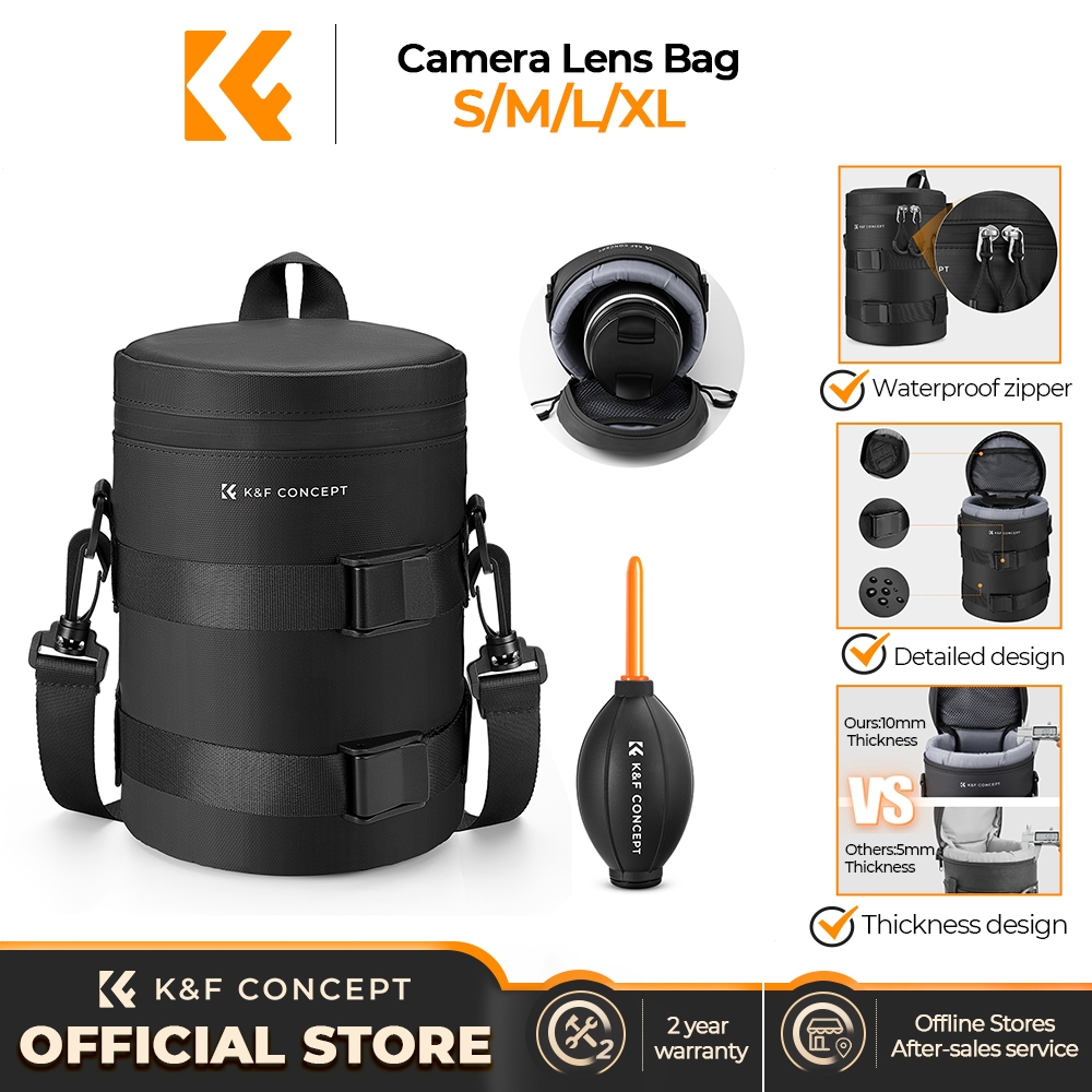 K&F CONCEPT Camera Lens Waterproof Sling Bag for Multi-lens ...