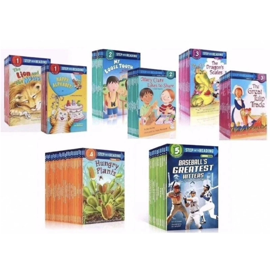 [SG Stock] [SG Stock] Step Into Reading Level 1 to 5 Series Book Set | Shopee Singapore