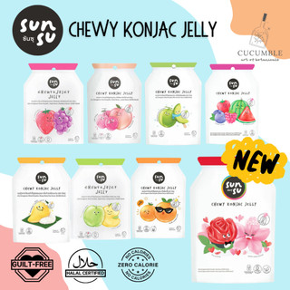 SunSu Chewy Konjac Jelly Assorted NEW Flavours, 16g. x 6pcs/pack ...