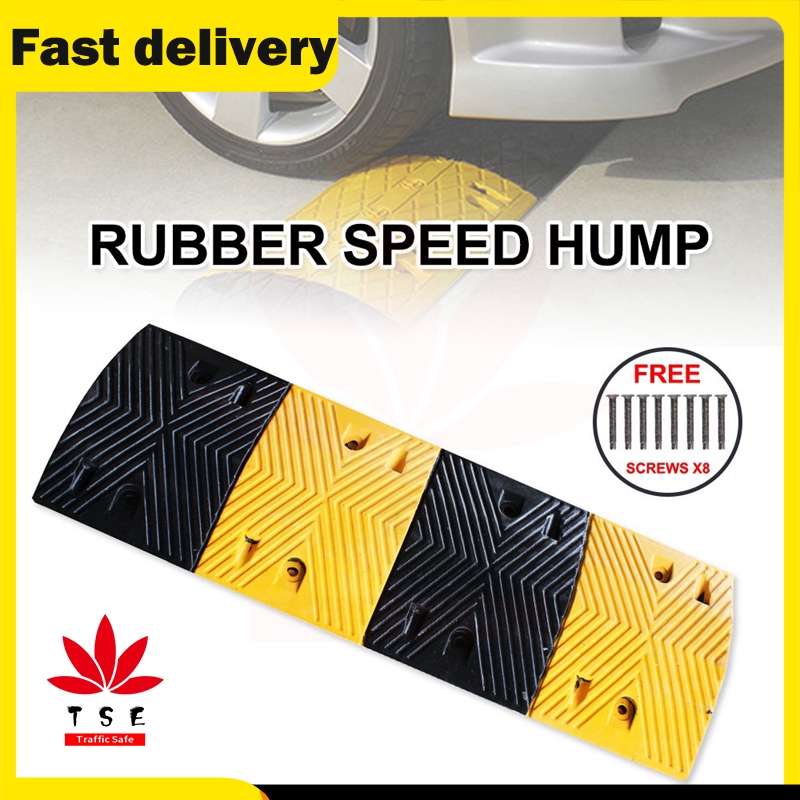 【Fast delivery】Rubber Speed Hump 98CM Speed Bump Flexible Not Easy ...