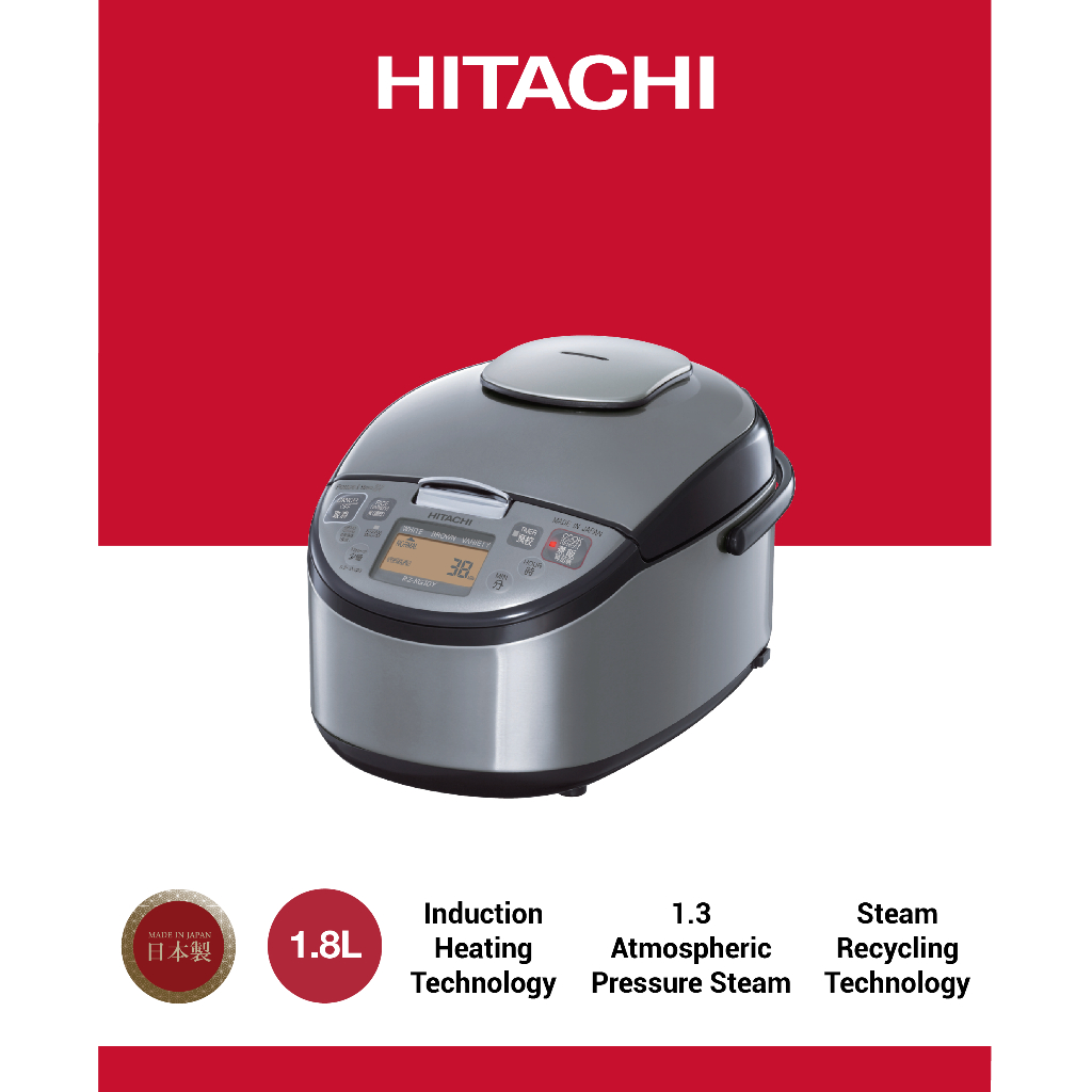 Hitachi Made In Japan IH Rice Cooker 1.8L RZ-KG18YS | Shopee Singapore