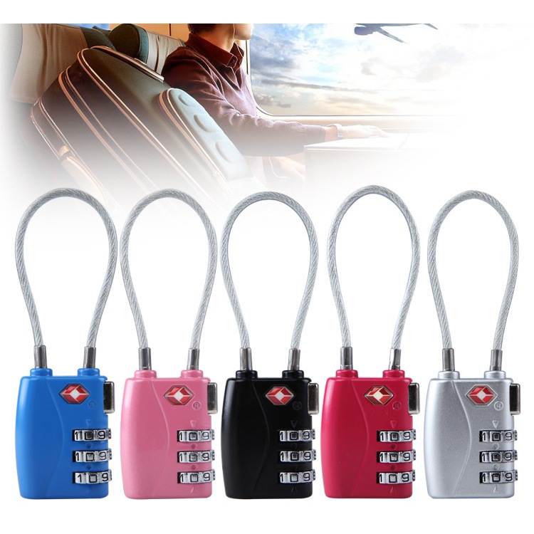 Tsa Customs Lock TSA Certification Combination Padlock for Zipper Bag ...