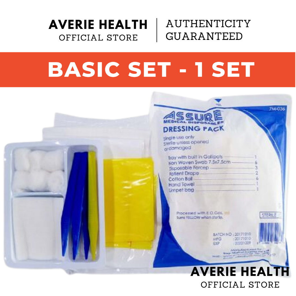 Assure Sterile Basic Dressing Set (1 Set) | Wound Care, First Aid ...