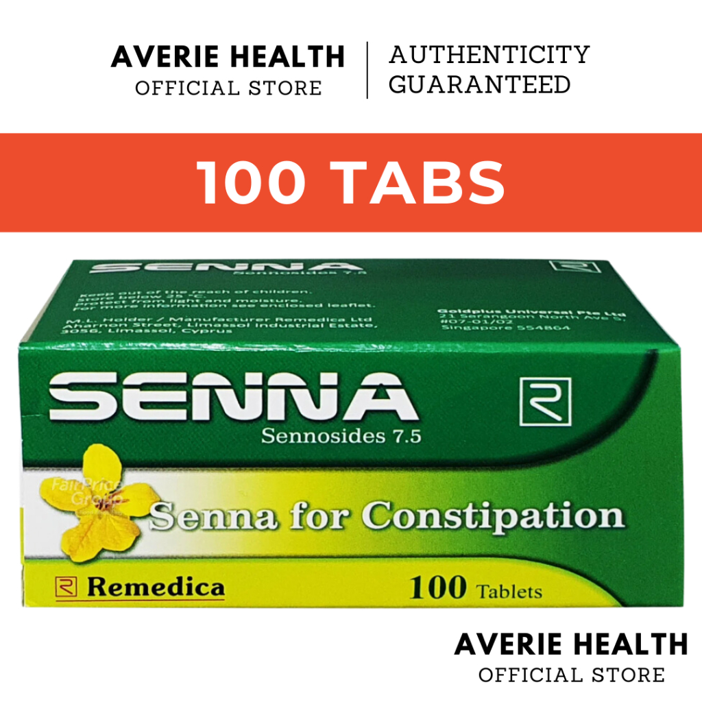 Senna Sennosides 7.5mg Constipation Tablets 100s by Remedica | Shopee ...