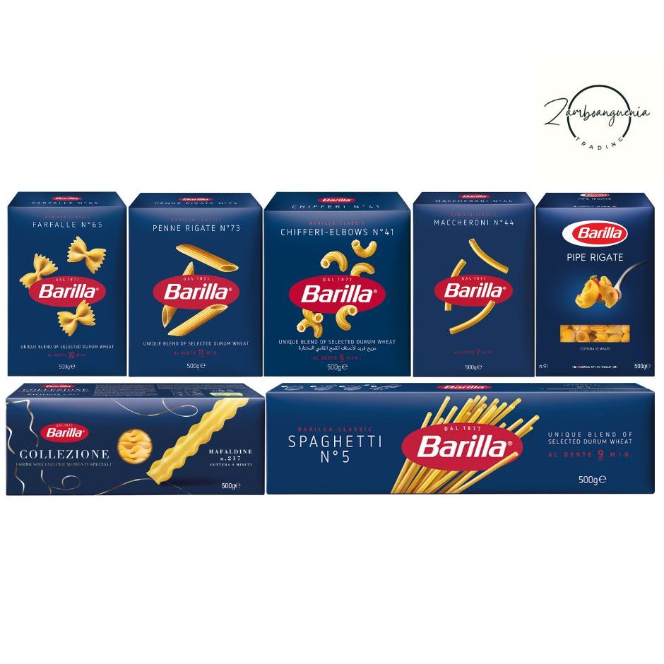 BARILLA Pasta Assorted Shape (500g) [SG] | Shopee Singapore