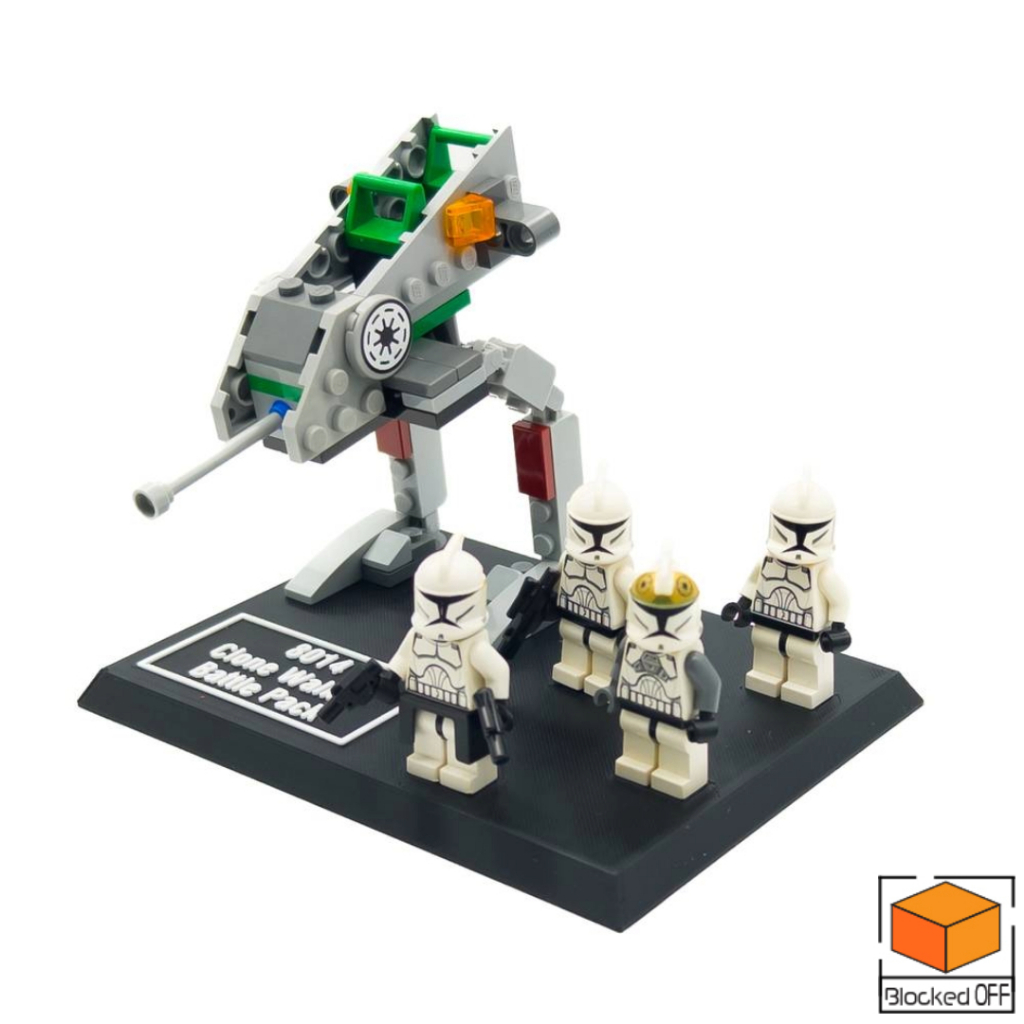 Display Stand for Lego Star Wars Clone Walker Battle Pack (8014) | Shopee Singapore