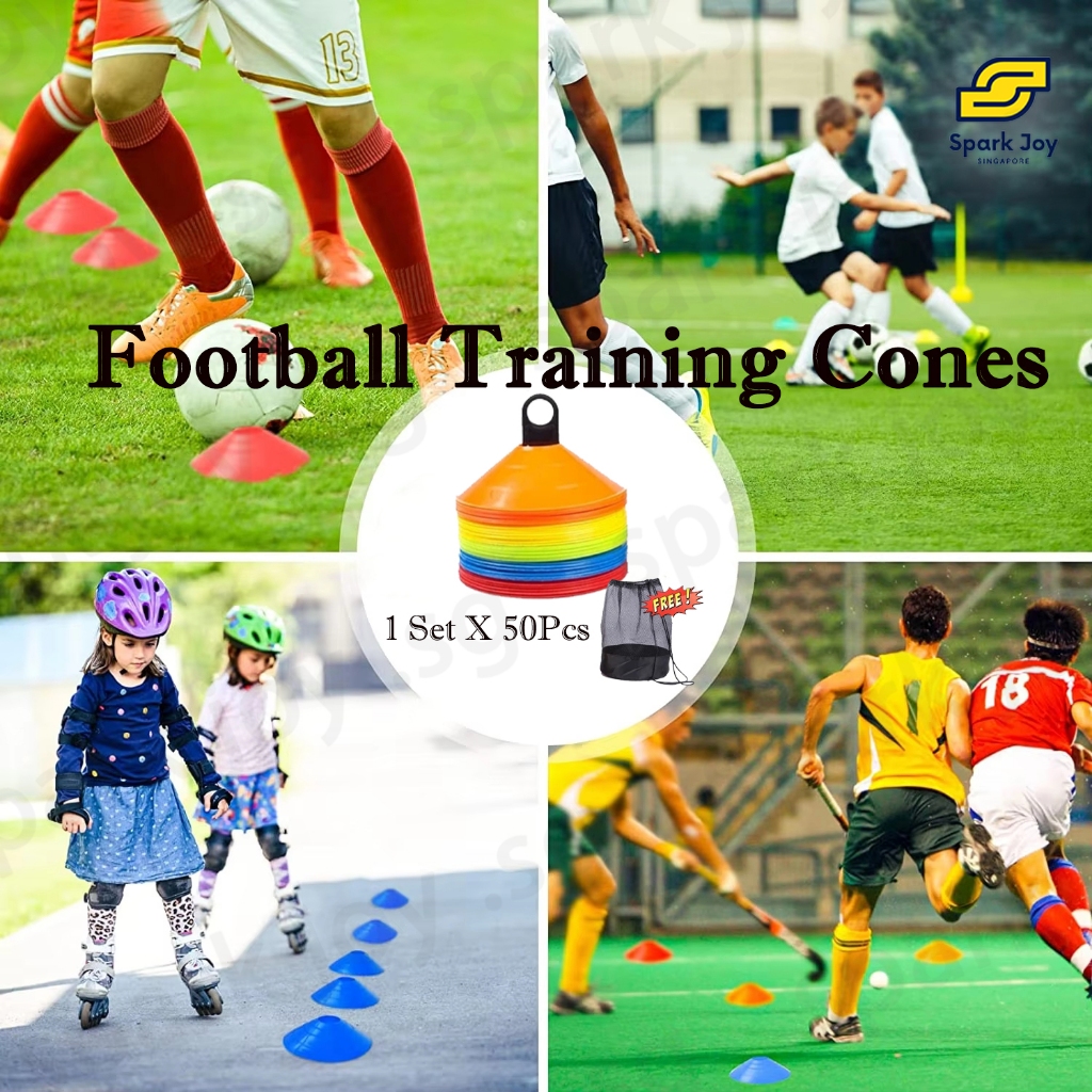 【SG】50pcs Soccer Cones Football Training Cones Marker Disc Soccer ...