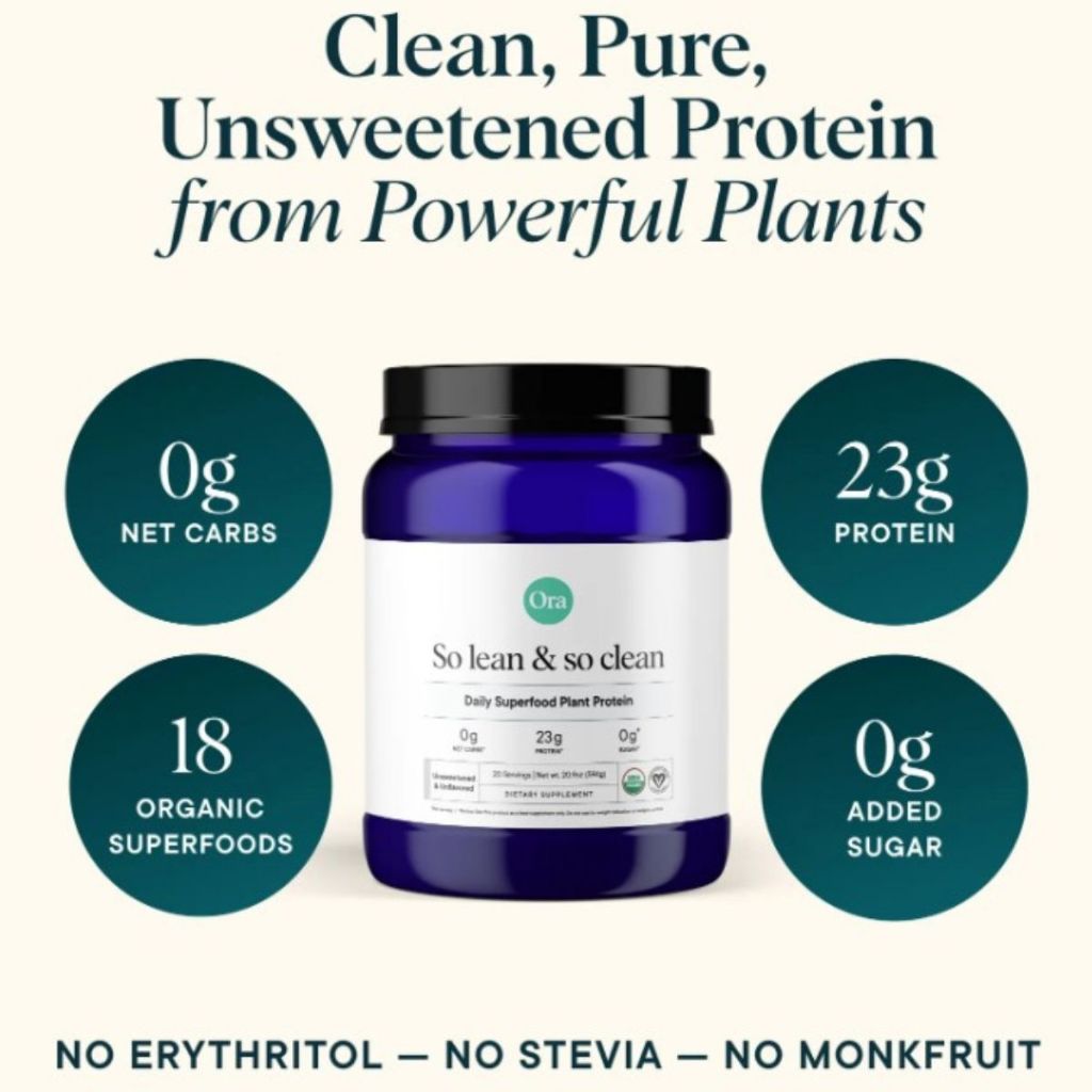 Ora Organic So Lean & So Clean Vegan & Plant-Based Protein Powder ...