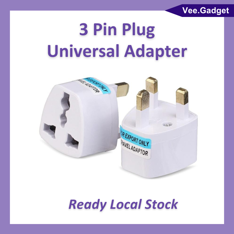 [Ready] UK SG 3 Pin Plug Universal Adapter Travel Adapter Wall Plug ...