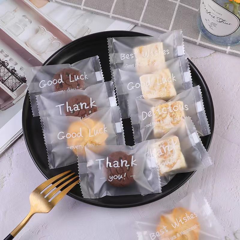 100Pcs Matt 4in1 Thank You Delicious Good Luck Cookies Machine Seal ...