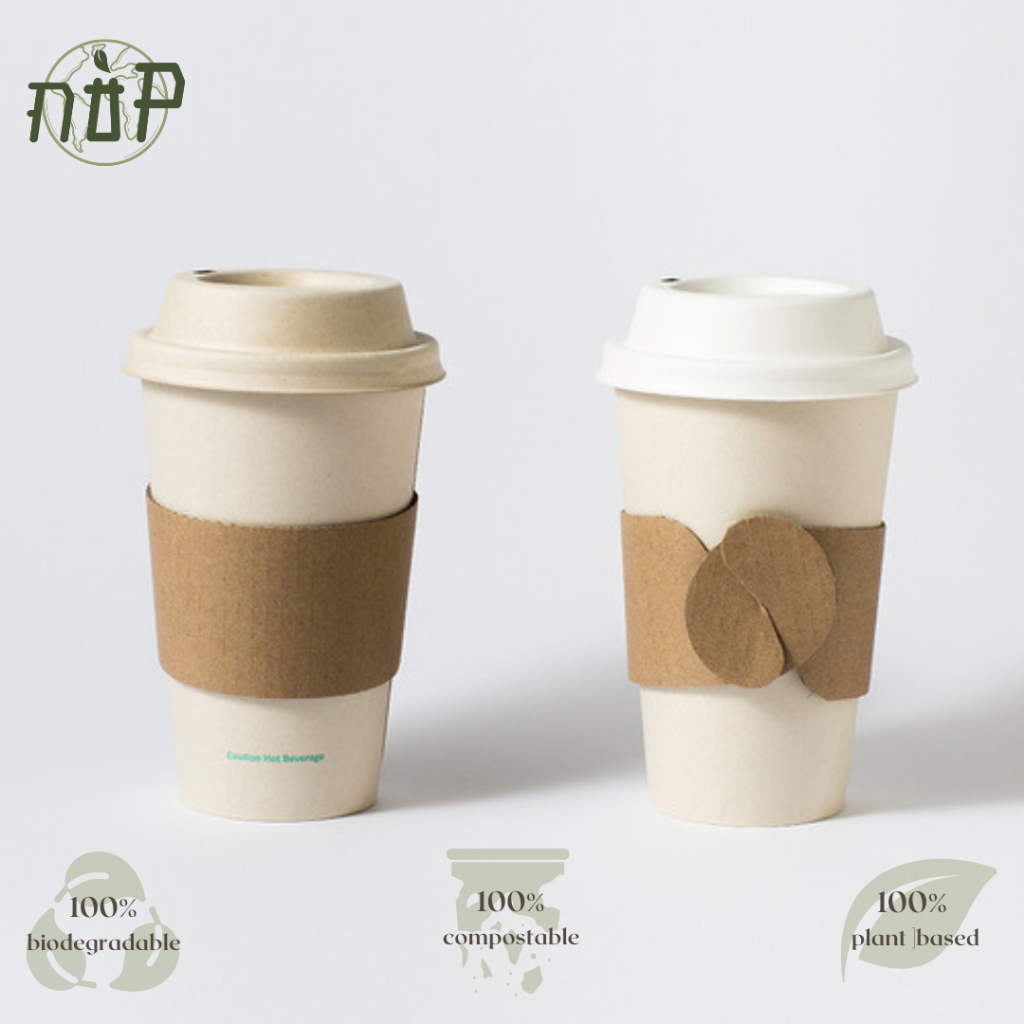 Takeaway Cup Sleeve Bean Wrap Holder [100pcs] | Biodegradable ...
