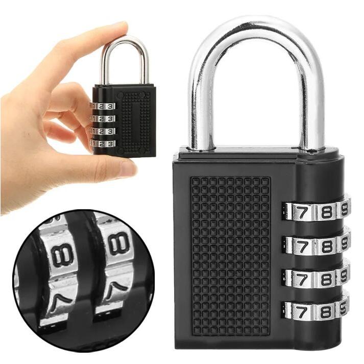 4-Digit Combination Lock Weatherproof Padlock for Outdoor and Gym ...