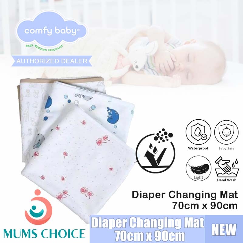 Comfy Living Diaper Changing Mat (Waterproof )- 70cm x 90cm | Shopee ...