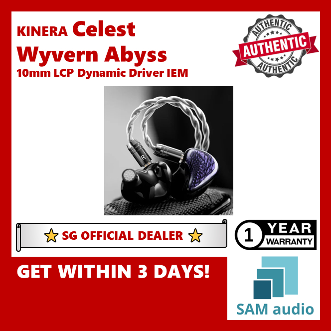 [🎶SG] KINERA CELEST WYVERN ABYSS 10mm LCP Dynamic Driver IEM | Shopee ...