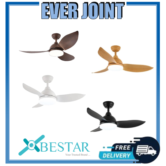 Bestar Raptor [33"/38"/48"Inch] DC Ceiling Fan W 24W 3 Tone LED Light ...