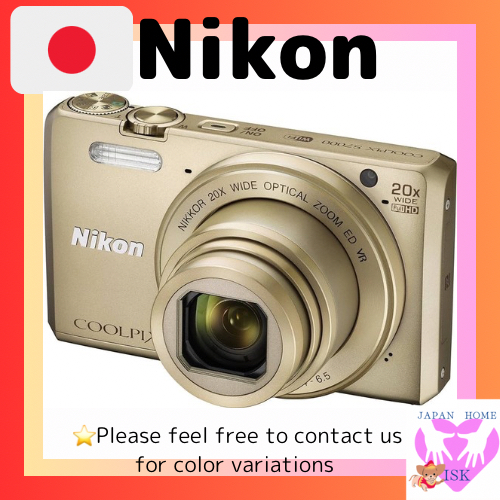 Nikon Digital Camera COOLPIX S7000 20x Zoom 16.05 million pixels Gold ...