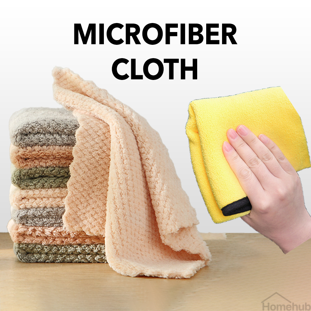 Homehub Microfiber Cloth Kitchen Towel Cleaning Microfibre Dish Table ...