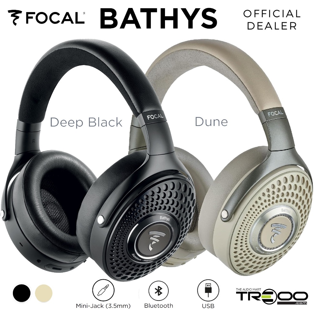 Focal Bathys Wireless Bluetooth Noise-Cancelling Over-Ear Headphone ...