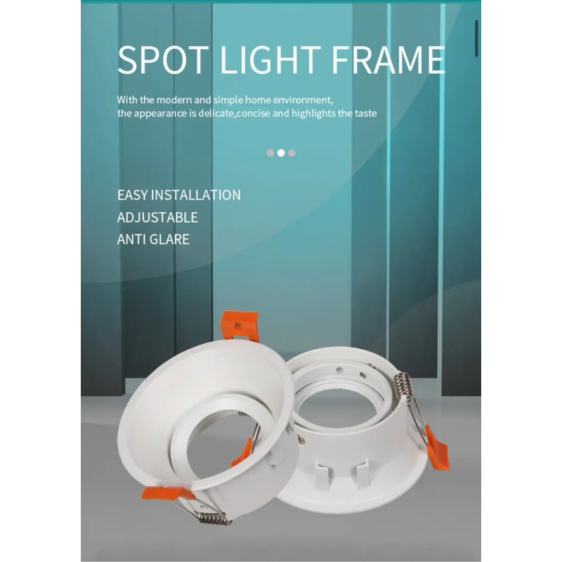 🇸🇬 LED GU10 Casing Fixture Casted l Recessed Spotlight Casing Fitting ...