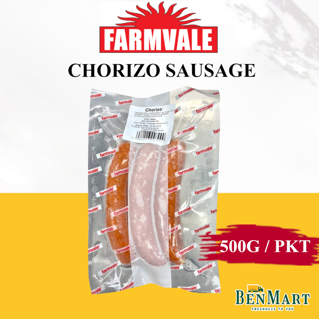 [BenMart Frozen] Farmvale Pork Chorizo Sausage 500g - Singapore ...