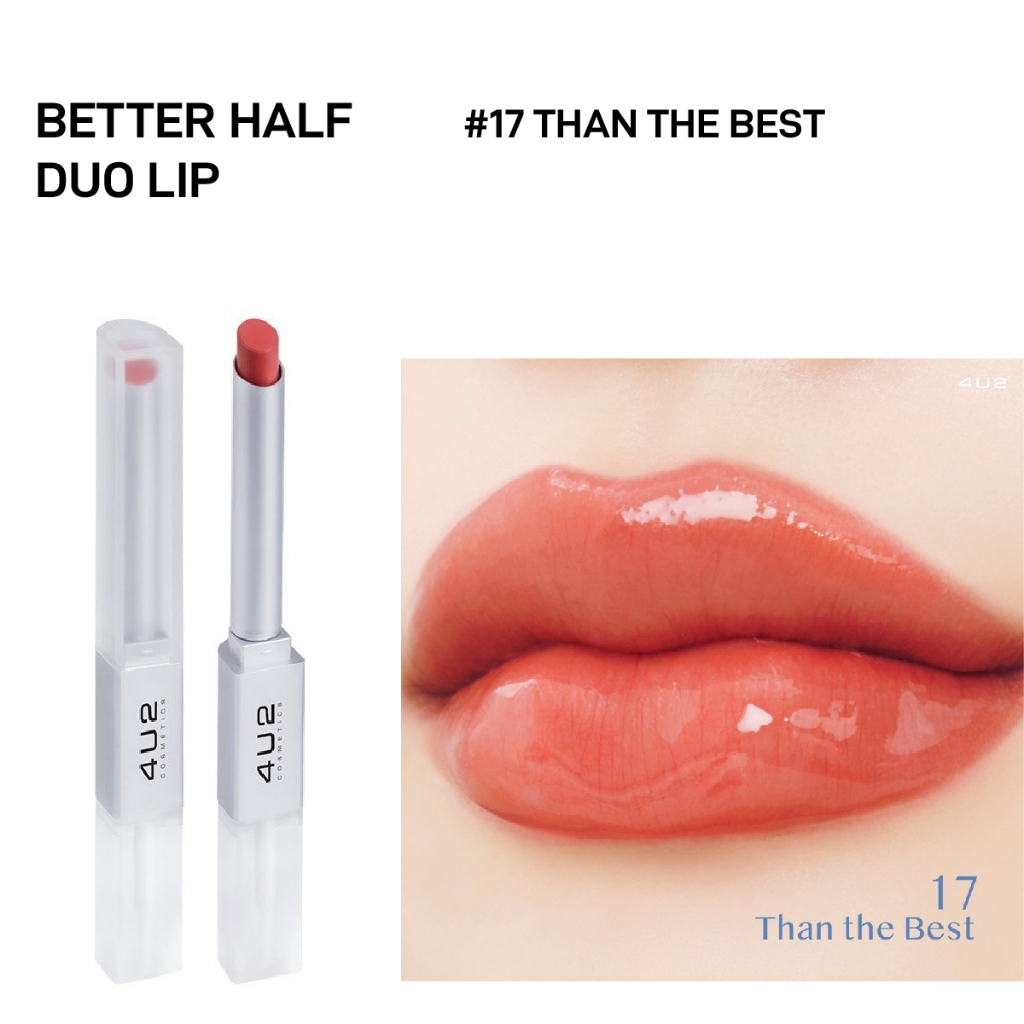 [4U2] 🇸🇬 Better Half Duo Lip 💋 2-in-1 Matte + Gloss | Transfer proof ...