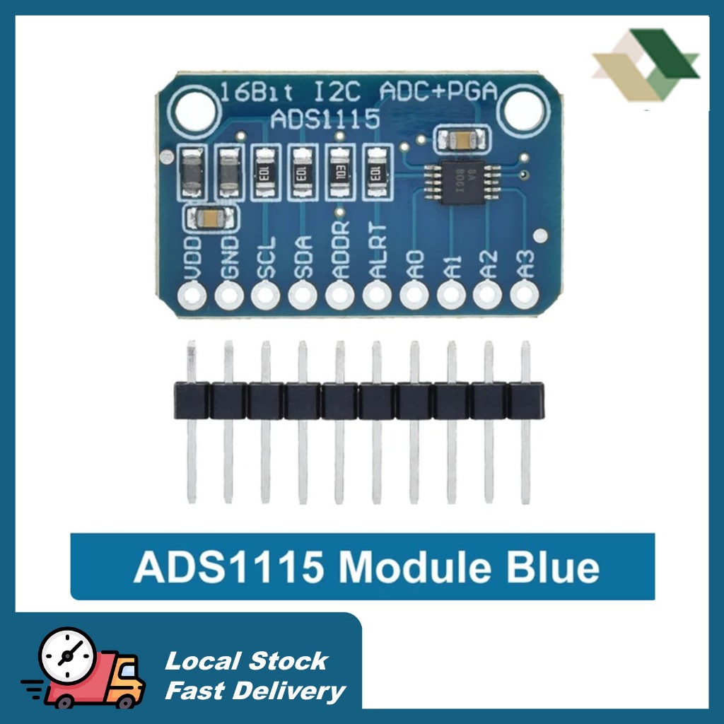 [SG Stock] 16 Bit I2C ADS1115 Module ADC 4 Channel with Pro Gain Amplifier | Shopee Singapore