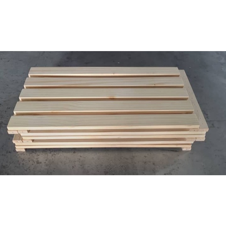 Wooden Rack Panel Rack Stand Solid Pine Wood Shelf Panel | Shopee Singapore