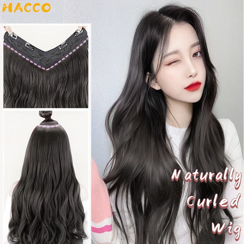 【SG】Woman Hair Extensions Clip On U-shaped Invisible Long Hair ...