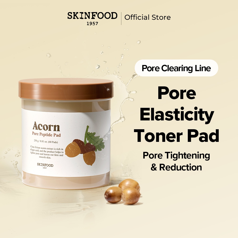 [SKINFOOD Official] Acorn Pore Peptide Pad 60ea / Tighten Enlarged ...