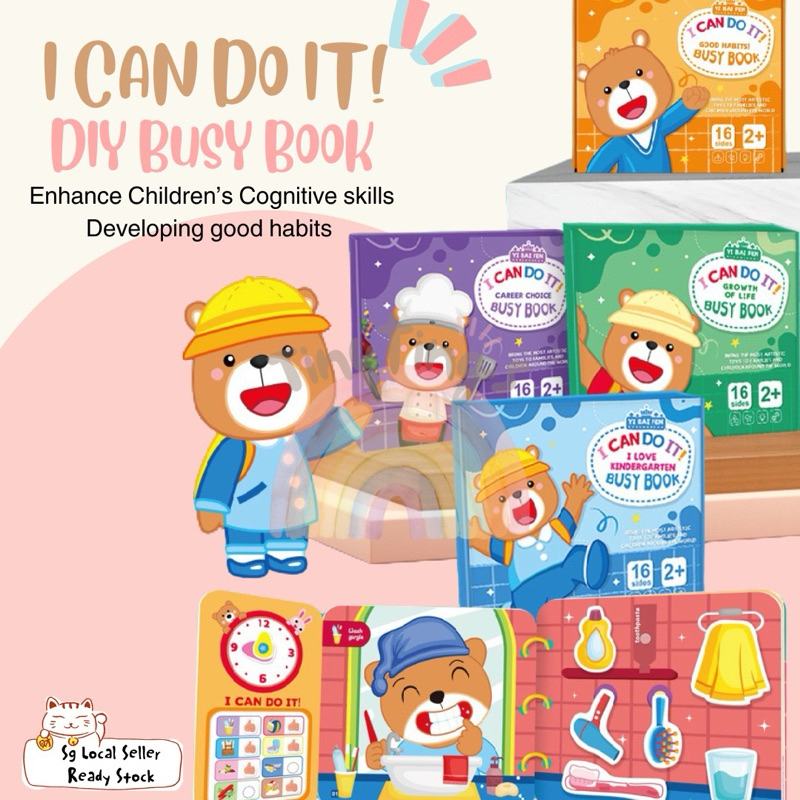SG Ready Stock - I can do it! DIY Busy / Quiet Book for Early Education ...