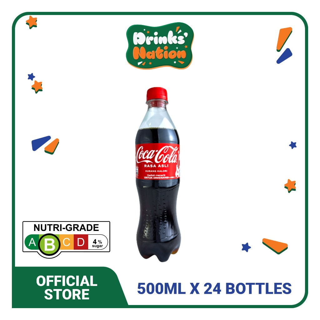 [Wholesale - 24s] Coca-Cola Coke Original Taste less sugar (Bottle ...