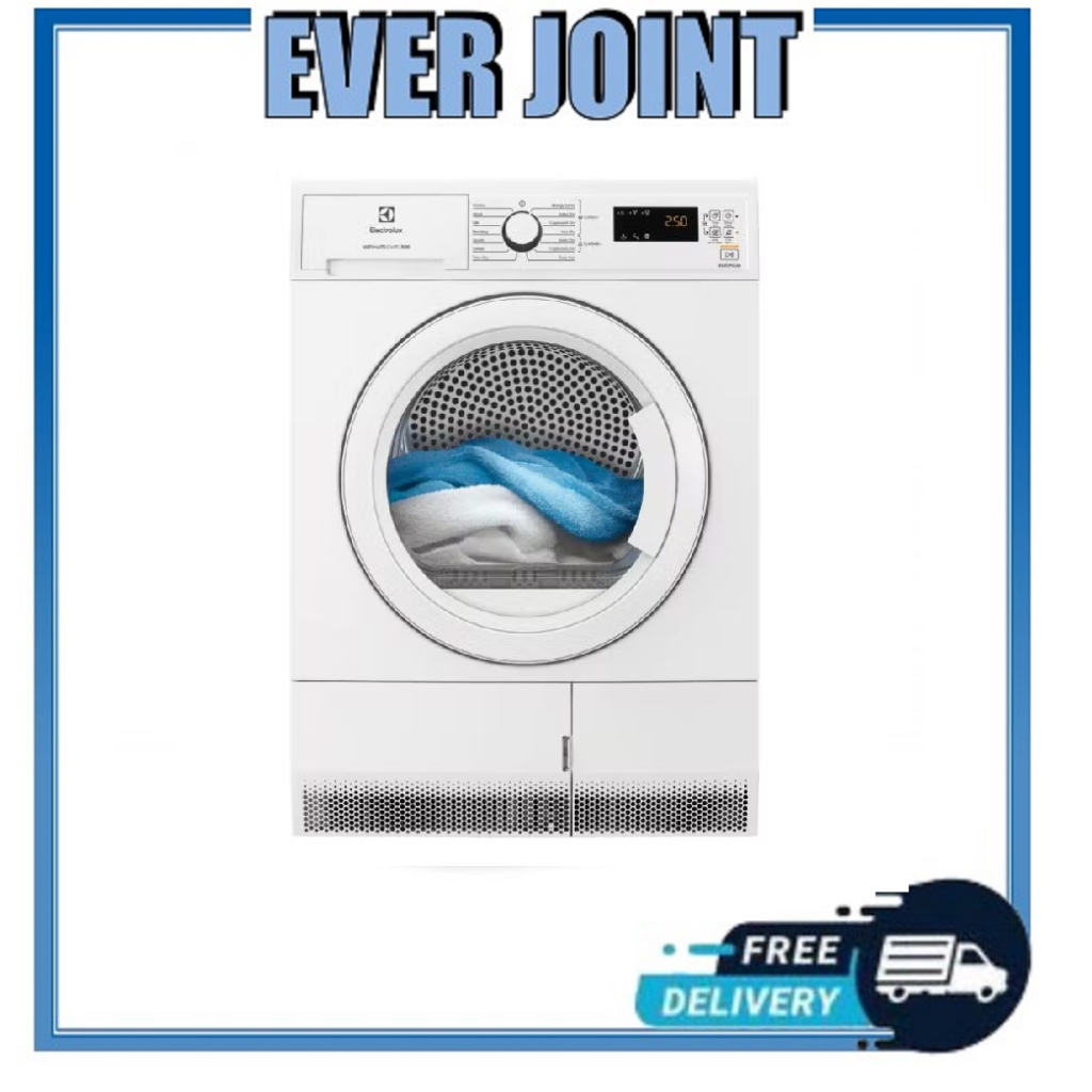 Electrolux EDH804H3WB 8kg UltimateCare 300 Heat Pump Dryer Free Basic ...