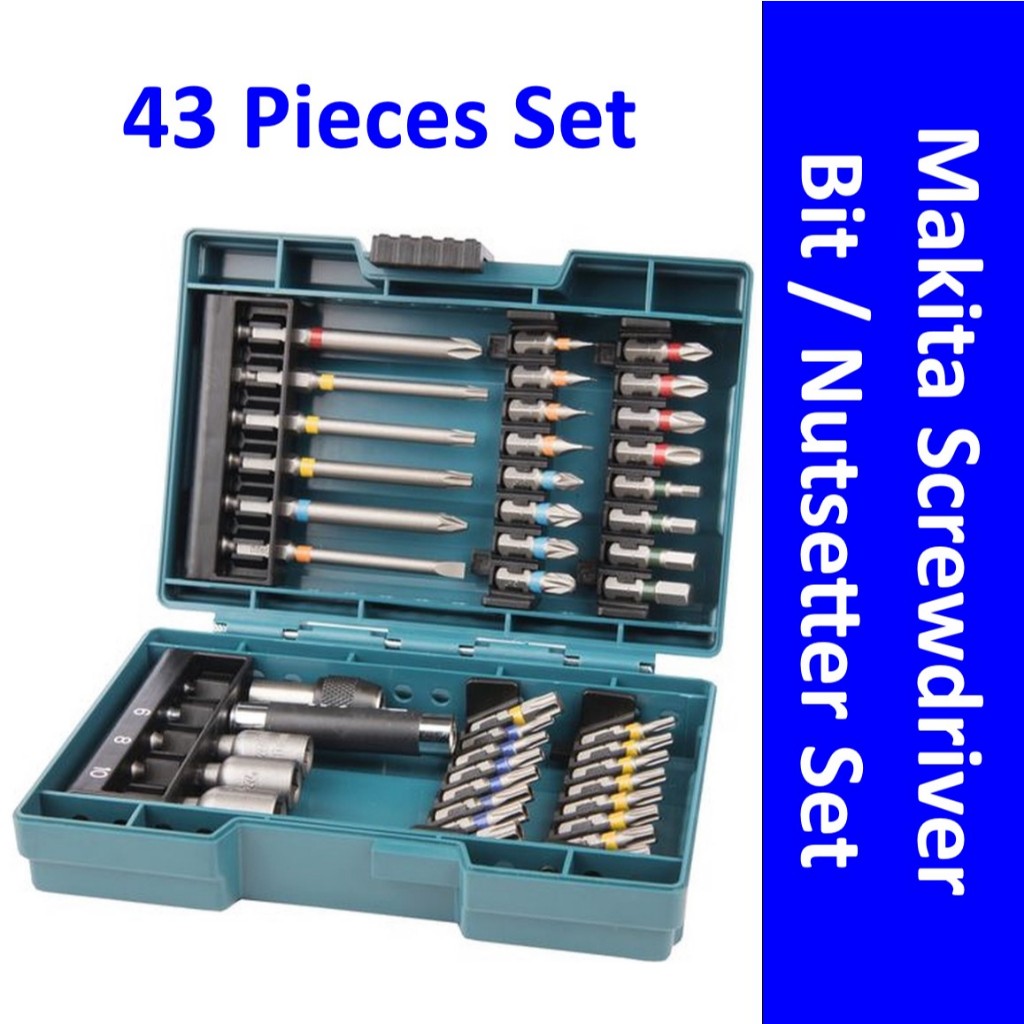 Makita 43 Pieces Screwdriver Bits / Nutsetter Set ️ Driver Bits ️ ...