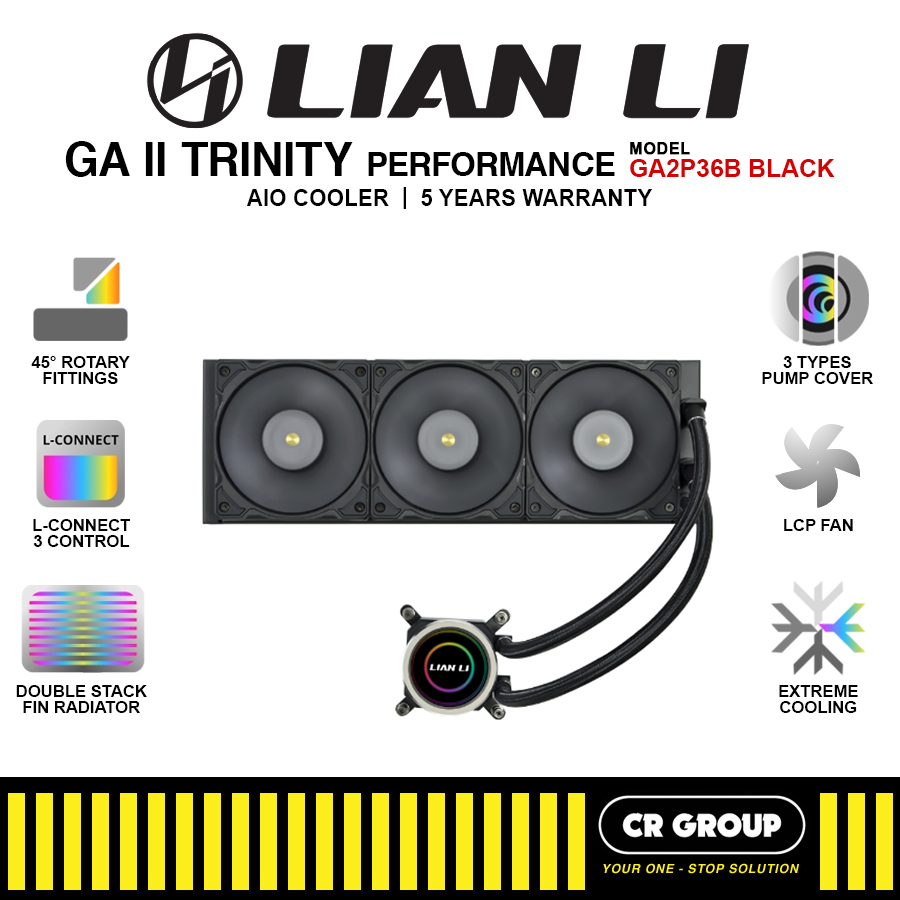 LIAN LI GALAHAD II TRINITY PERFORMANCE AIO 360 CPU Liquid Cooler ...
