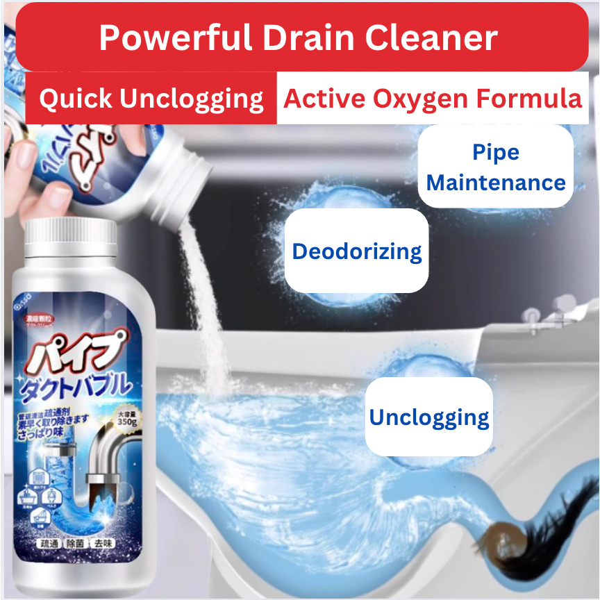 [SG STOCK] Powerful Drain Cleaner Liquid for Sink, Toilet, and Kitchen ...