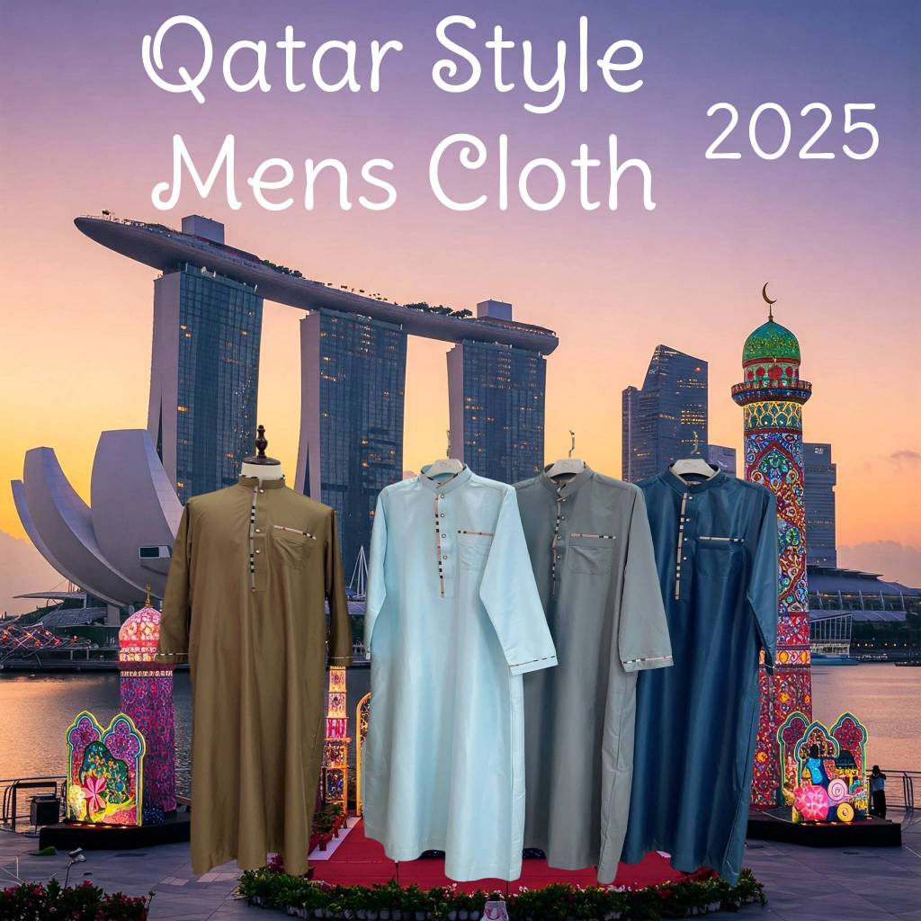 New Muslim Men Robe Arab Ethnic Embroidery Raya Festival Set Casual Men ...