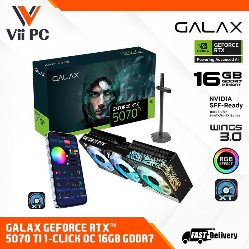 GALAX GeForce RTX™ 5070 Ti / RTX 5070TI / RTX 5070TI 1-Click OC 16GB ...