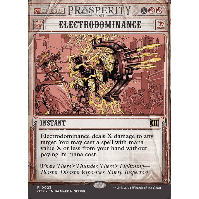 OTP_023 Electrodominance *Breaking News SC* MTG Magic: The Gathering ...