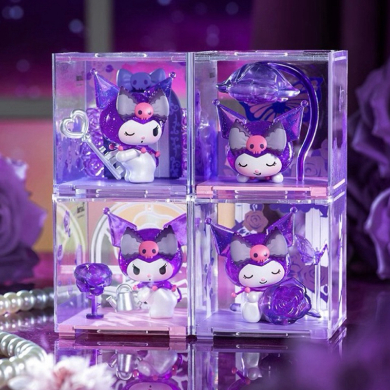 Authentic Kuromi Dream Building Rose Garden Series Micro Box Hand-Made ...